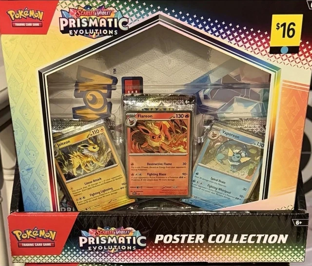 POKEMON PRISMATIC EVOLUTIONS Poster Collection Sealed Full Display Case ...