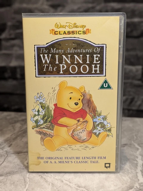 THE MANY ADVENTURES Of Winnie The Pooh VHS Video Tape £4.99 - PicClick UK