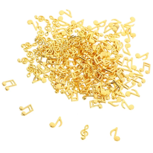 150 PCS MUSIC Notes Resin Filling Charm Epoxy Accessories Charms for ...