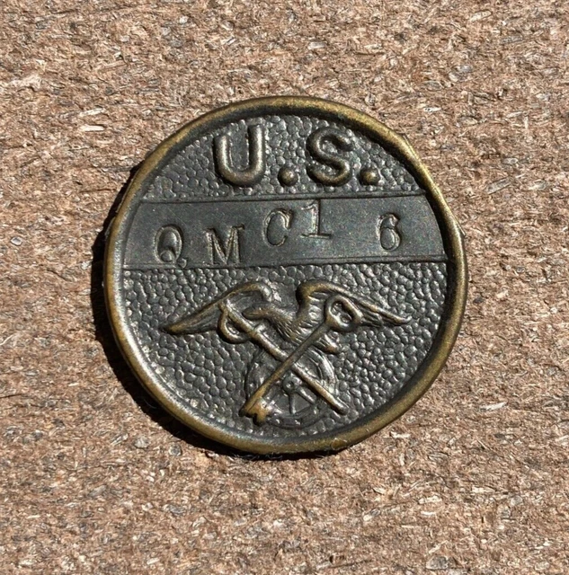 ORIGINAL US ARMY pre-WW1 Stamped Bronze Infantry Branch Equipment ...