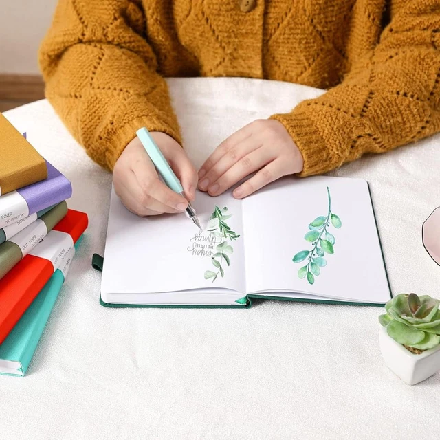 BULLET DOTTED JOURNAL - A5 Dot Grid Notebook with pages number,160gsm ...