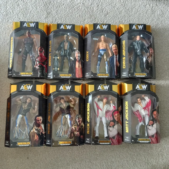 AEW UNRIVALED COLLECTION Wrestling Figures All Elite Wrestling Action ...