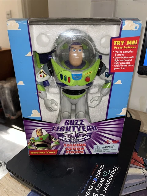 RARE DISNEY THINKWAY Toys #62947 Buzz Lightyear Talking Toy Story ...