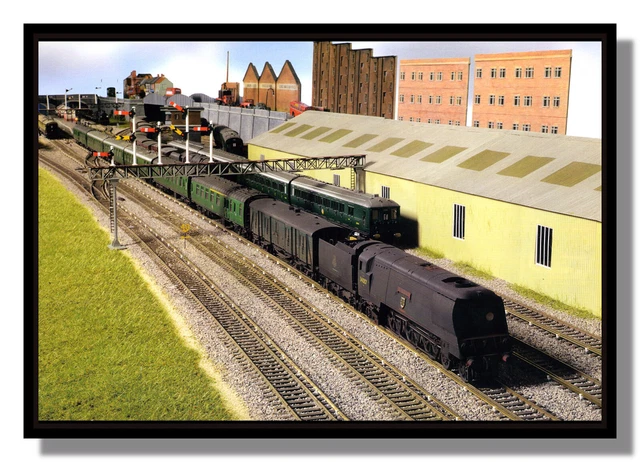 SOUTHERN REGION OO gauge layout Wadebridge 34007 framed picture free p ...