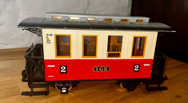 LGB THE BIG Train G Gauge 3011 No.2 2nd Class Red Passenger Coach ...