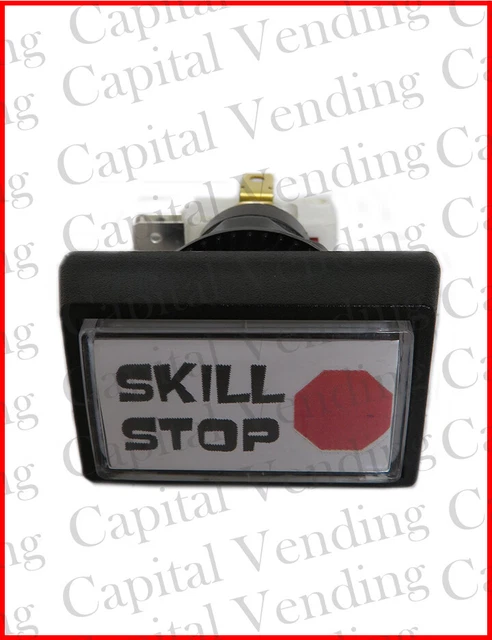 SKILL STOP SIGN Button for Quarter Pusher and Redemption Games $11.99 ...