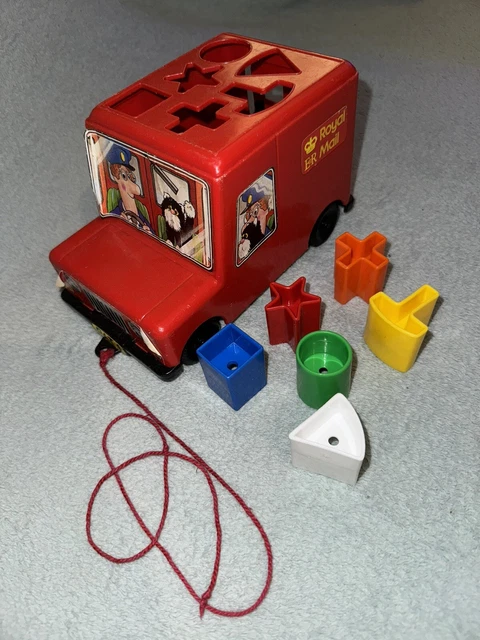 MERIT VINTAGE POSTMAN PAT SHAPE SORTER VAN with 6 Shapes £19.43 ...