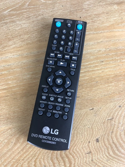 LG DVD PLAYER REMOTE CONTROL COV33662801 for DN898 DVB812 £11.95 ...