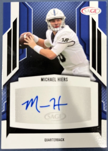 2024 SAGE LOW Series autografo nero Michael Hiers #A-MH Samford EUR 5 ...