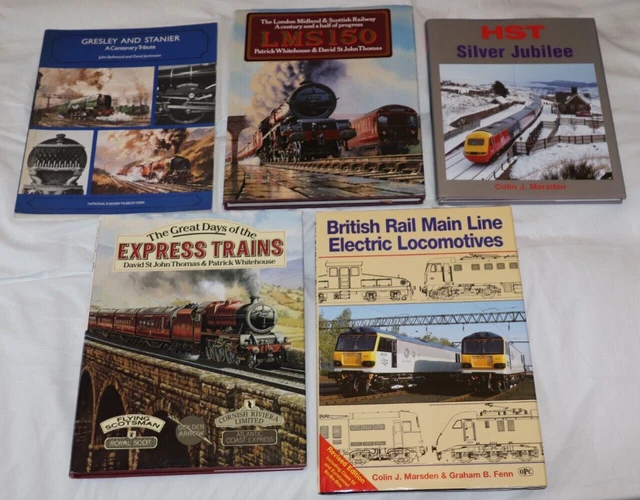 5 RAILWAY BOOKS Steam Diesel Electric HST Gresley LMS - 150 Very good ...