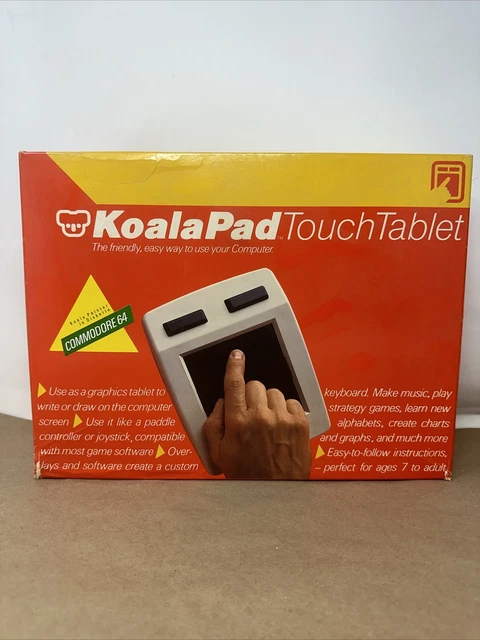 VINTAGE KOALA PAD Touch Tablet for Commodore 64 - Original Box/Manual ...