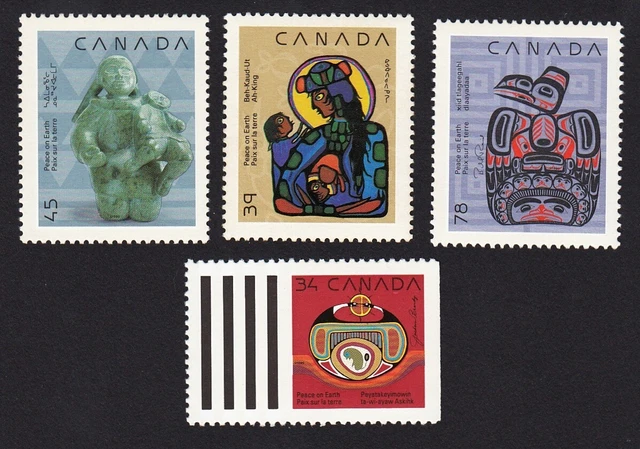 CHRISTMAS NATIVE - Virgin Mary, Raven, Rebirth ** Canada 1990 #1294 ...