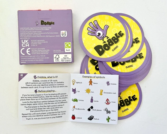 MCDONALDS HAPPY MEAL UK 2023 DOBBLE Classic Boxed game pack Brand new £3.25 - PicClick UK