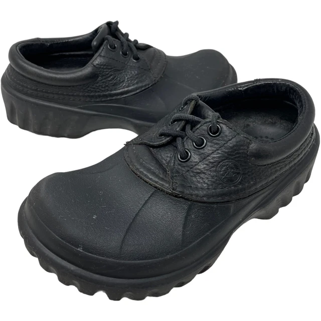 CROCS AXLE ALL Terrain Islander Leather Lace Up Duck Shoes Mens 4 ...