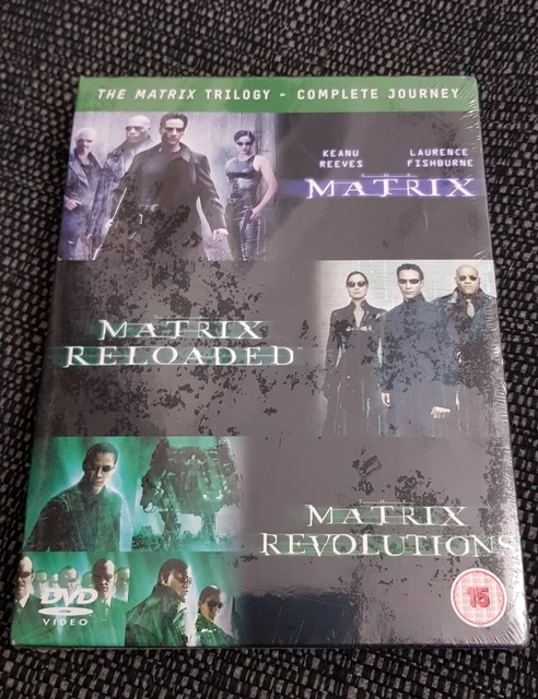 MATRIX COMPLETE TRILOGY DVD tripple Pk 1 2 3 Movie Film Uk Sealed ...