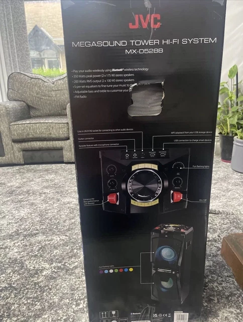 JVC MX-D528B BLUETOOTH Megasound Party Speaker - Black £159.99 ...