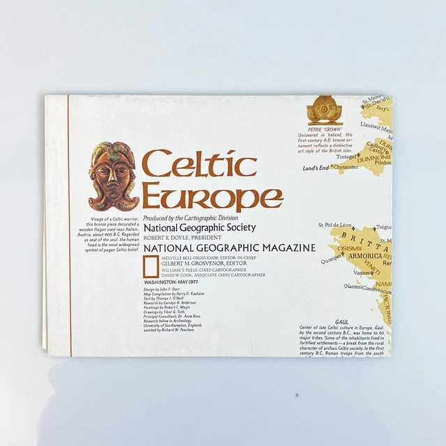 CELTIC EUROPE NATIONAL Geographic Map May 1977 $9.00 - PicClick CA