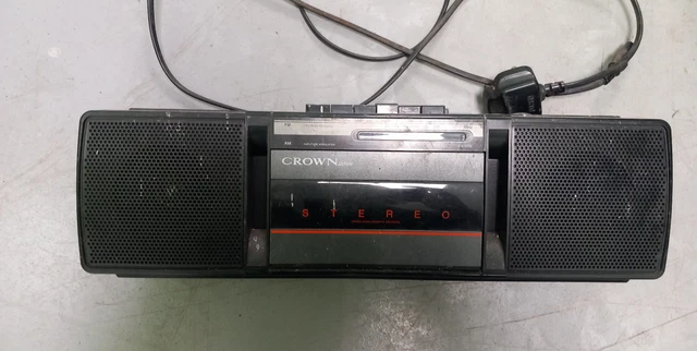 VINTAGE CROWN JAPAN Boombox Model SZ-77N Radio Cassette Player £21.52 ...
