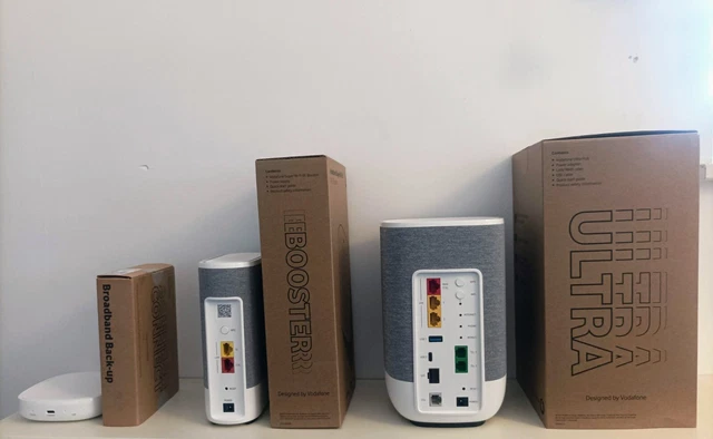 VODAFONE ULTRA HUB 6E + Super Wifi 6E Booster + 4G Broadband Backup £ ...