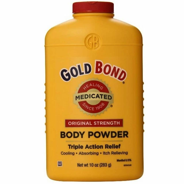 GOLD BOND TRIPLE Action Relief Medicated Talc-Free Body Powder 10 Oz ...