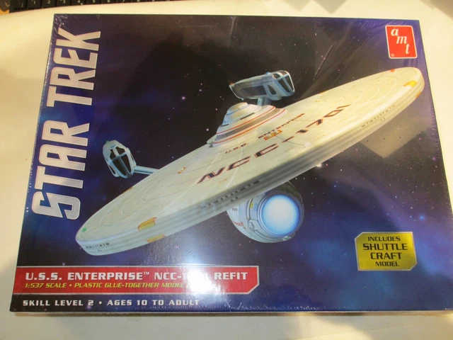 AMT STAR TREK 1:537 U.s.s Enterprise Ncc-01 Refit $74.53 - PicClick