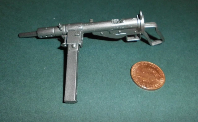 1/6TH SCALE BRITISH Army Sten Machine Gun MK2 Para version for 12" toy ...