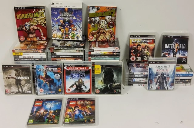 70X PS3 GAMES JobLot-Borderlands MassAffect Uncharted HarryPotter ...