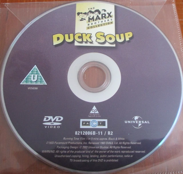 THE MARX BROTHERS: Duck Soup DVD (2005) The Marx Brothers, McCarey (DIR ...
