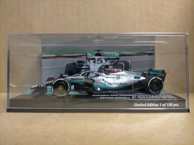PMA 1/43 MERCEDES AMG Petronas F1 W13 G Russell 63 2022 GP d'Australie ...
