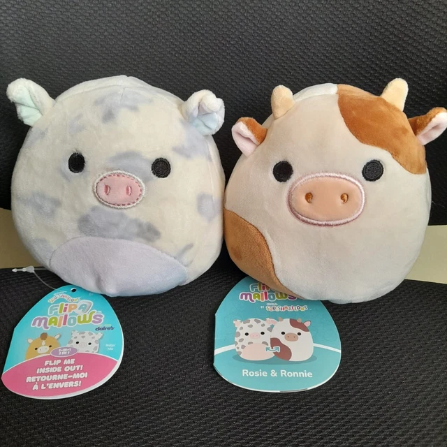 SQUISHMALLOWS 2 X Flip-A-Mallow Farm Animals, 5", New with Tags £8.00 ...