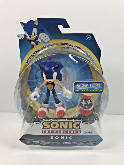 SONIC THE HEDGEHOG Sonic 10cm Articulated Action Figure With Invincible ...