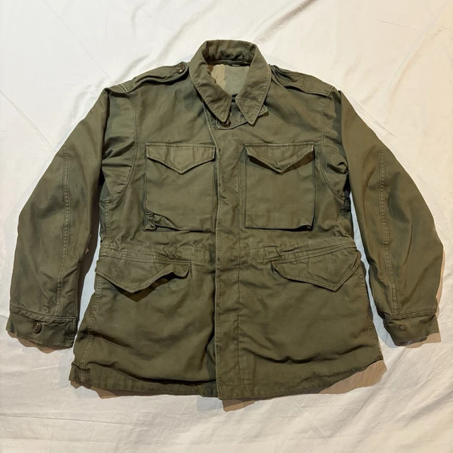 VINTAGE 40S WW2 M1943 M43 Field Jacket Coat Mens 40S US Army Military ...