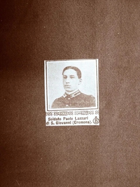 WW1 PRIMA GUERRA mondiale 1914-1918 Caduto Paolo Lazzari di San ...