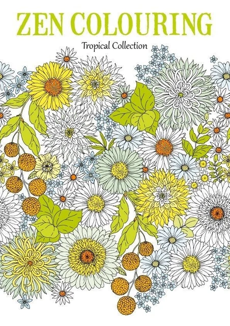 ZEN COLOURING MAGAZINE Issue 81 Tropical Collection $19.95 - PicClick AU
