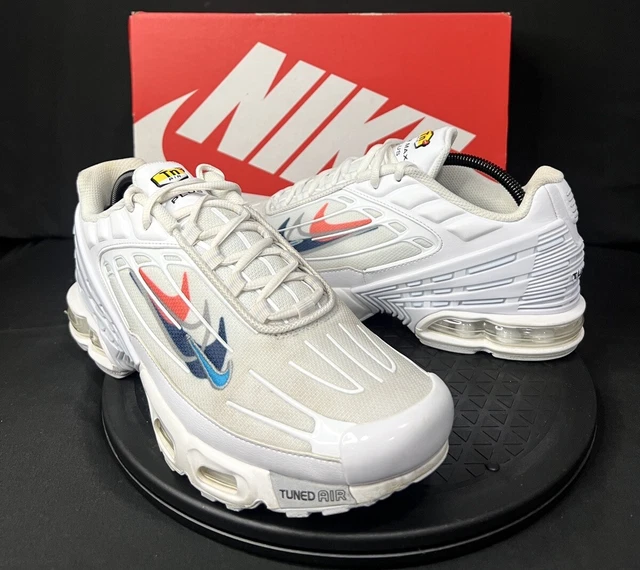 NIKE AIR MAX Plus TN 3 Multi Swoosh blanc - Taille UK 9 - FJ4225-100 ...