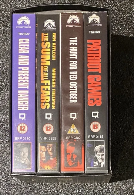 JACK RYAN VHS Video Box Set Harrison Ford- Ben Affleck- Morgan Freeman ...