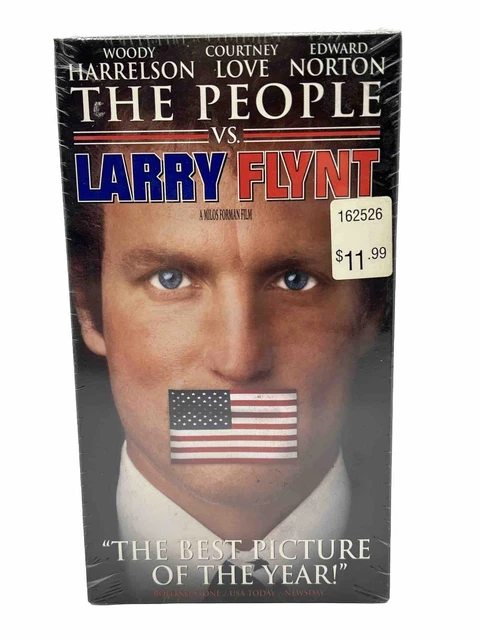 THE PEOPLE VS. Larry Flynt VHS Courtney Love Woody Harrelson Factory ...