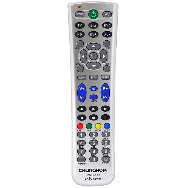 Telecomando Universale Rm L688 Tv Ricerca Automatica Codici Fino 6