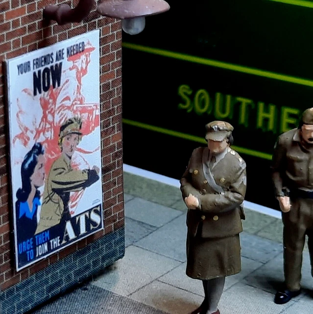 OO GAUGE WW2 Ats Signs Decal Kit Auxiliary Territorial Service War ...