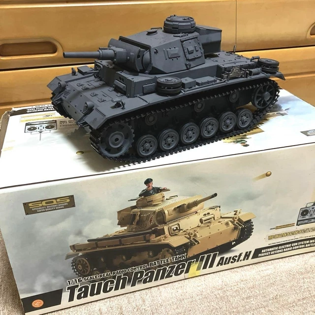 HENG LONG 1/16 Scale German Stug Iii Rc Tank Plastic Realistic Battle ...