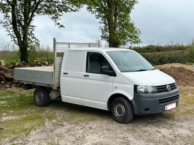 2011 VOLKSWAGEN TRANSPORTER T30 LWB DCB 104TDI VW CREW DROPSIDE CHASSIS ...