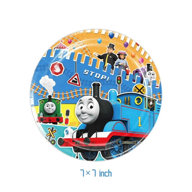 10 7& THOMAS & Friends Plate Train Tank Engine Birthday Party Tableware ...