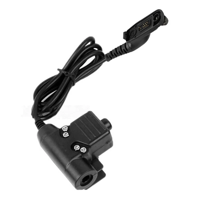 HEADSET U94 CABLE PTT Connector Adaptor For Motorola APX-6000 DP-3401 ...