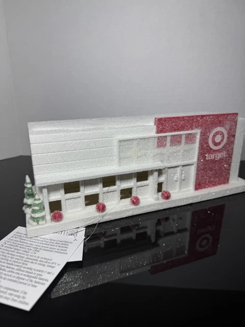 TARGET BULLSEYE PLAYGROUND Light Up Target Store Mini Christmas Village ...