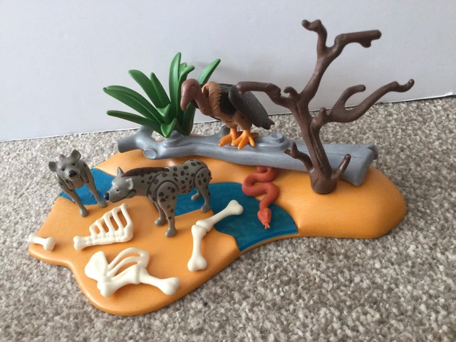 PLAYMOBIL 4829 HYENAS Savannah Vulture Safari Africa River Waterhole ...