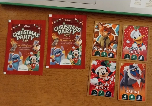 MORRISONS DISNEY CHRISTMAS Party 2025 No 62 - MICKEY MOUSE HOLO & 2 ...