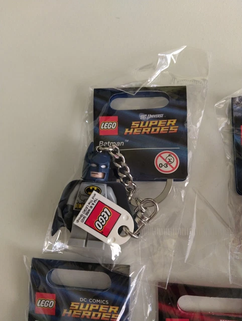 7 X LEGO Keychains Marvel DC Hulk Spiderman Joker Superman Batman ...