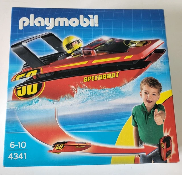 PLAYMOBIL HORS BORD Speedboat à emporter réf 4341 dès 6 ans EUR 19,00 ...