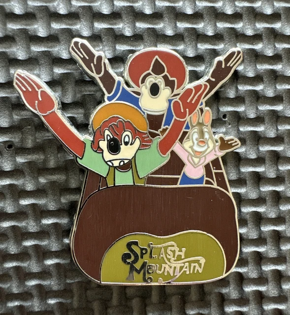 DISNEY WORLD SPLASH Mountain Pin Brer Rabbit Bear Fox Log Flume Briar ...