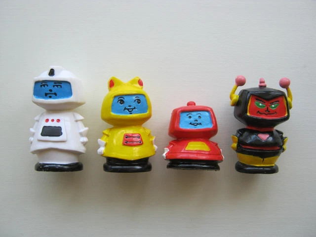 EXCEPTIONALLY RARE SET Of 4 Vintage Telebugs Cartoon Toy Pvc Figure ...